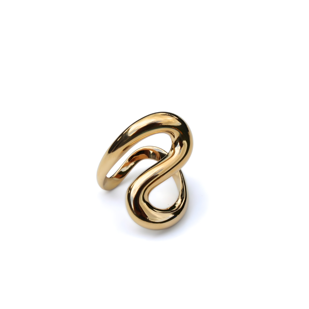 Golden Loop Ring – Jewelry & Art